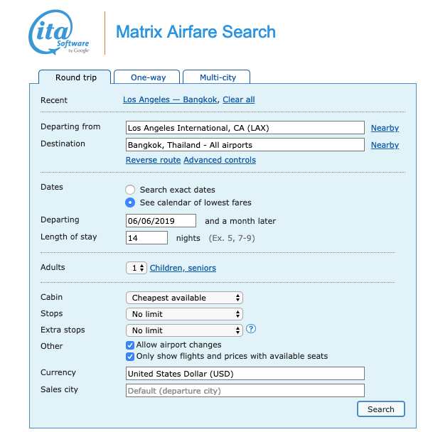 How to Use the ITA Matrix Tool: Insider Tips for the Cheapest Flights ...